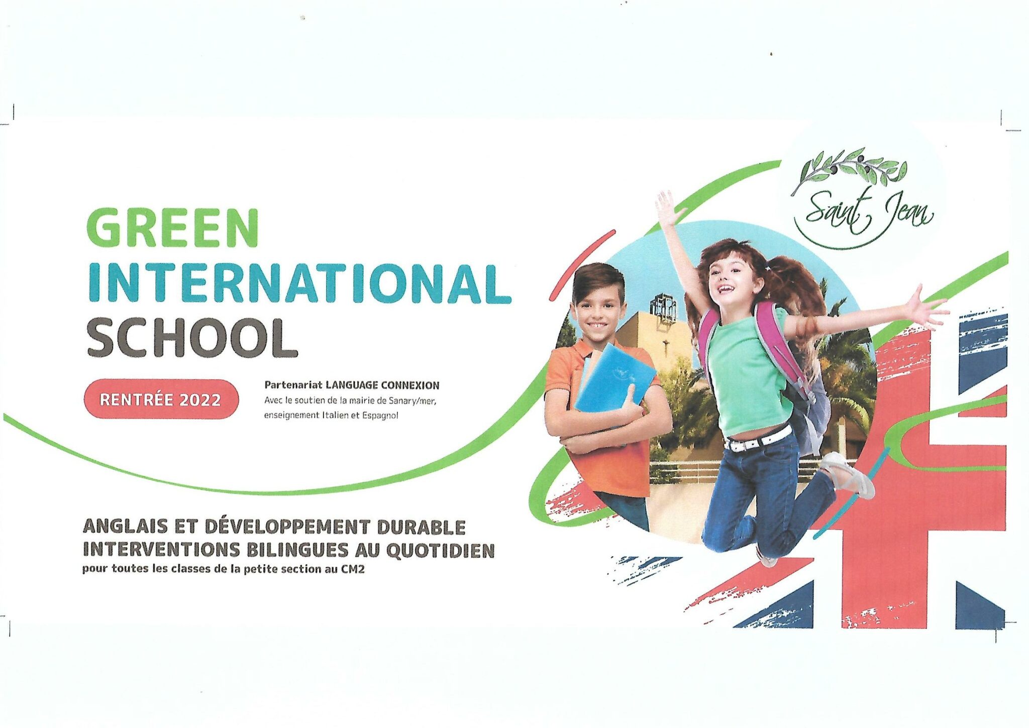 Immersion GREEN SCHOOL! - Ecole Saint-Jean